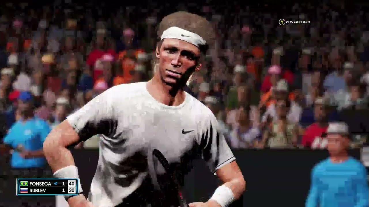 Andrey Rublev vs Joao Fonseca LIVE | AUSTRALIAN OPEN 2025 - AO TENNIS 2 GAMEPLAY - YouTube