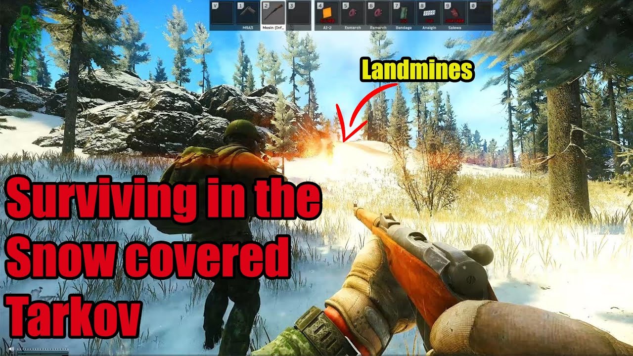 Escape From Tarkov - Surviving in the Snow Covered Map - YouTube