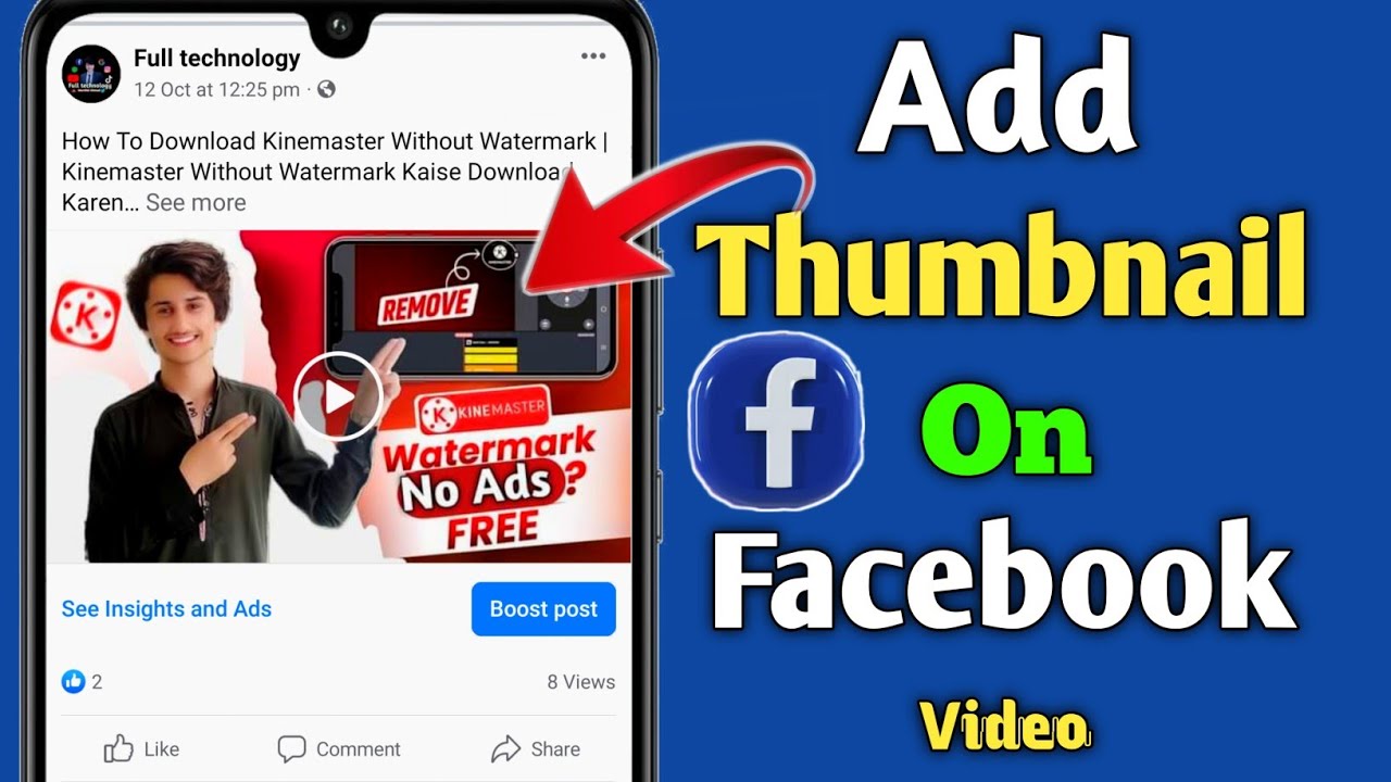 How to Add thumbnail on Facebook video in 2023 | Add thumbnail on ...