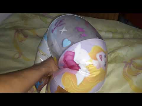 Disney princess beach ball deflating
