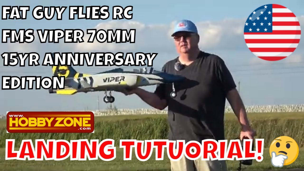 FMS VIPER 70MM LANDING TUTORIAL by Fat Guy Flies RC - YouTube