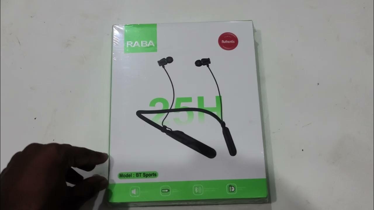 Raba Neckband Model: BT Sports Charging Chamber:250mAh Play Time:25 Hours - YouTube