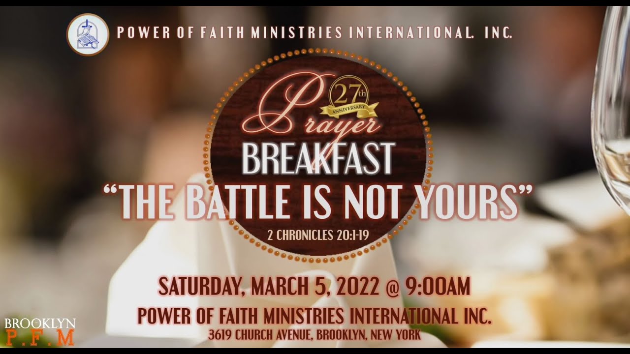 27th Annual Prayer Breakfast - The Power of Faith Ministries Int'l ...