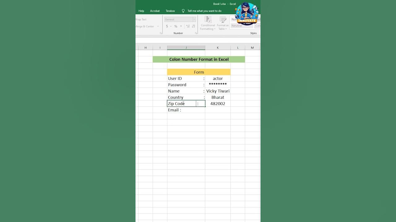 Colon Number Format 💯 MS Excel trick | tips | tips & tricks #shorts #youtubeshorts #excel - YouTube