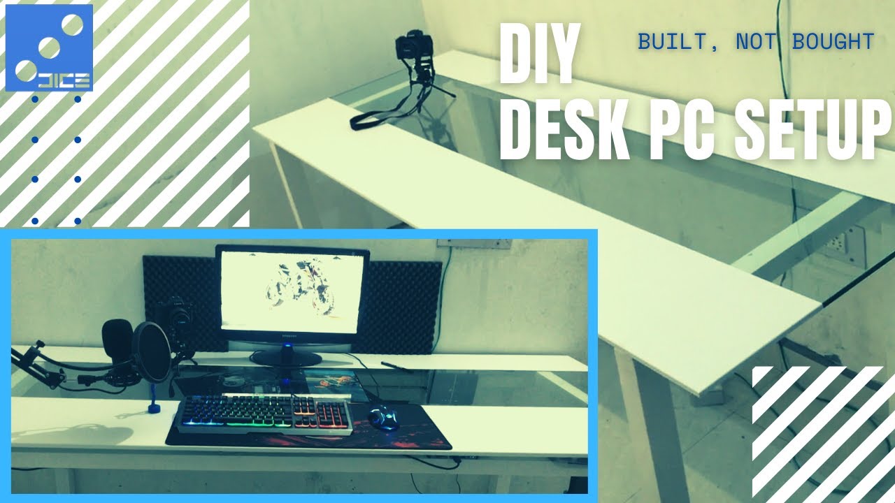 DIY Glass Desk PC setup - YouTube