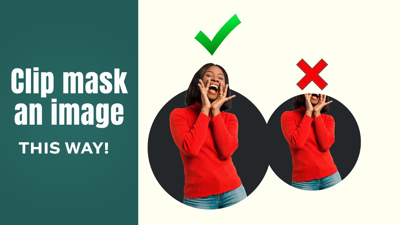 How to clip mask an image uniquely - YouTube