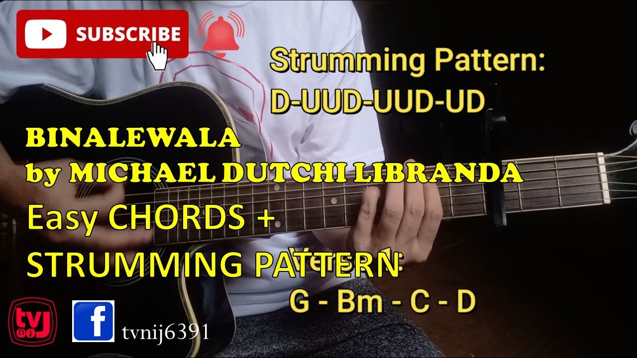 BINALEWALA - MICHAEL DUTCHI LIBRANDA (EASY CHORDS + STRUMMING PATTERN ...