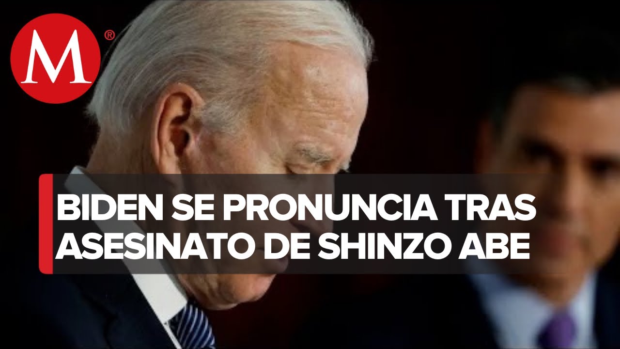 Asesinato de Shinzo Abe es una tragedia para Japón, dice Biden - YouTube