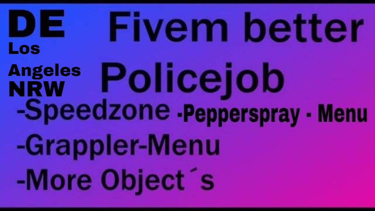 Fivem Advanced Police Job Skript mit neuen Features! [GTA 5] [Fivem ...