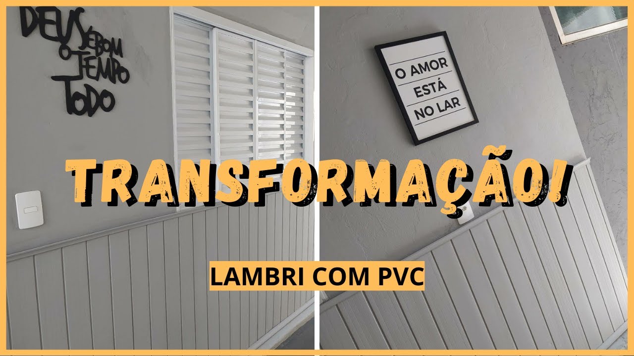 Parede de Lambri com FORRO DE PVC: Rápido e Gastando Pouco! - YouTube