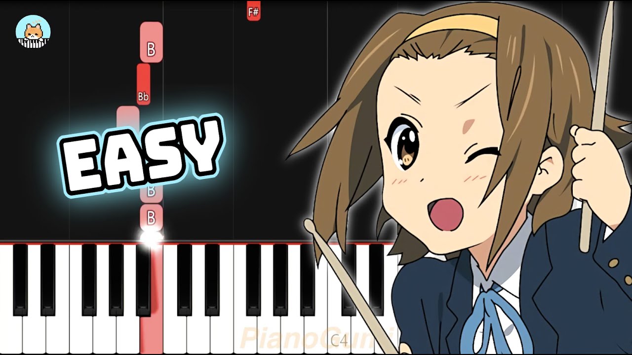 K-ON! Season 2 OP - "GO! GO! MANIAC" - EASY Piano Tutorial & Sheet ...