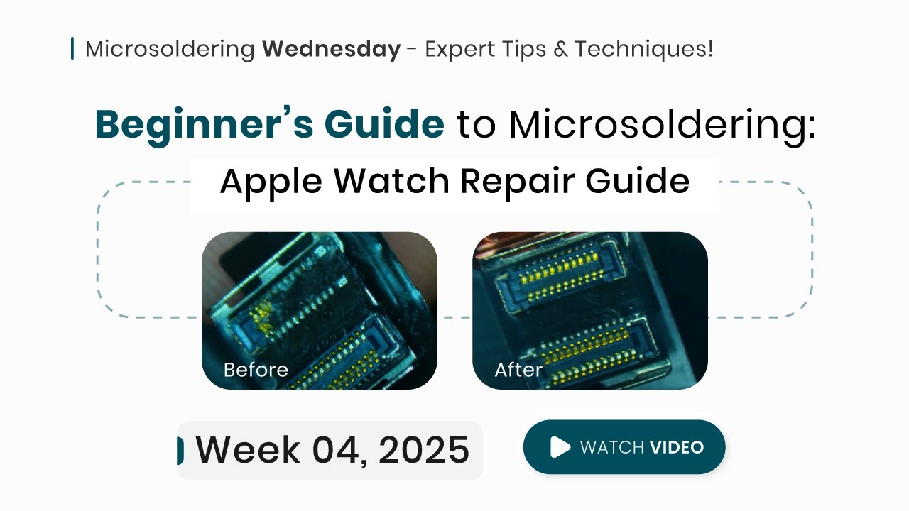 Microsoldering for Beginners: Mastering Techniques on an Apple Watch ...