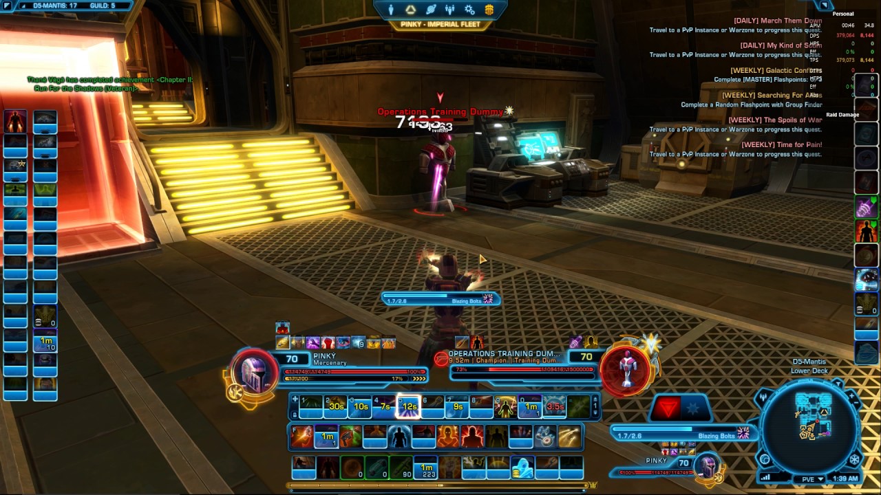 Swtor Merc. 5.1 Arsenal Rotation - YouTube