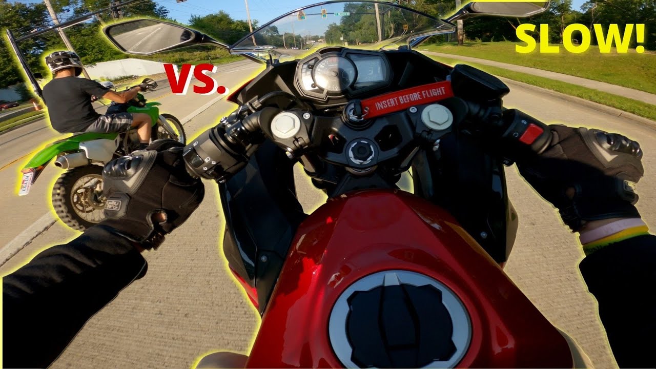 Kawasaki Ninja 400 Vs. Kawasaki KLX 300 - YouTube