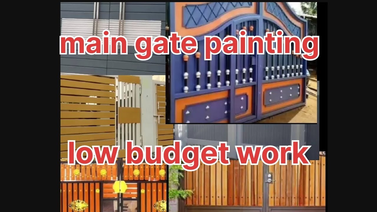 main gate painting low budget work | simple colour combination gate ...