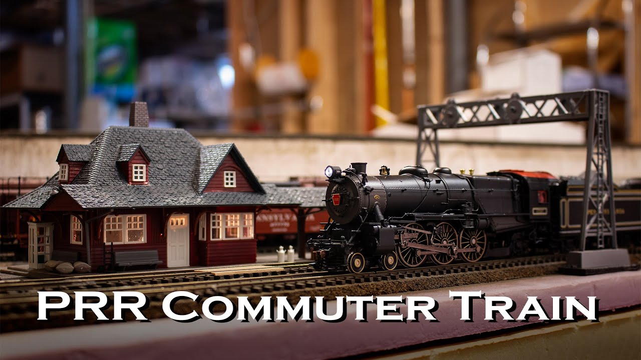 MTH Pennsylvania PRR HO K4s 4-6-2 Commuter Train - YouTube