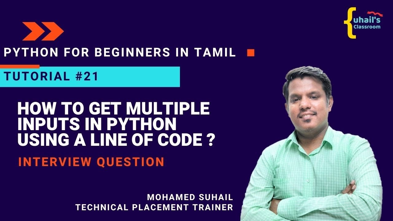 Python Interview Question How To Get Multiple Inputs In Python Using 6810