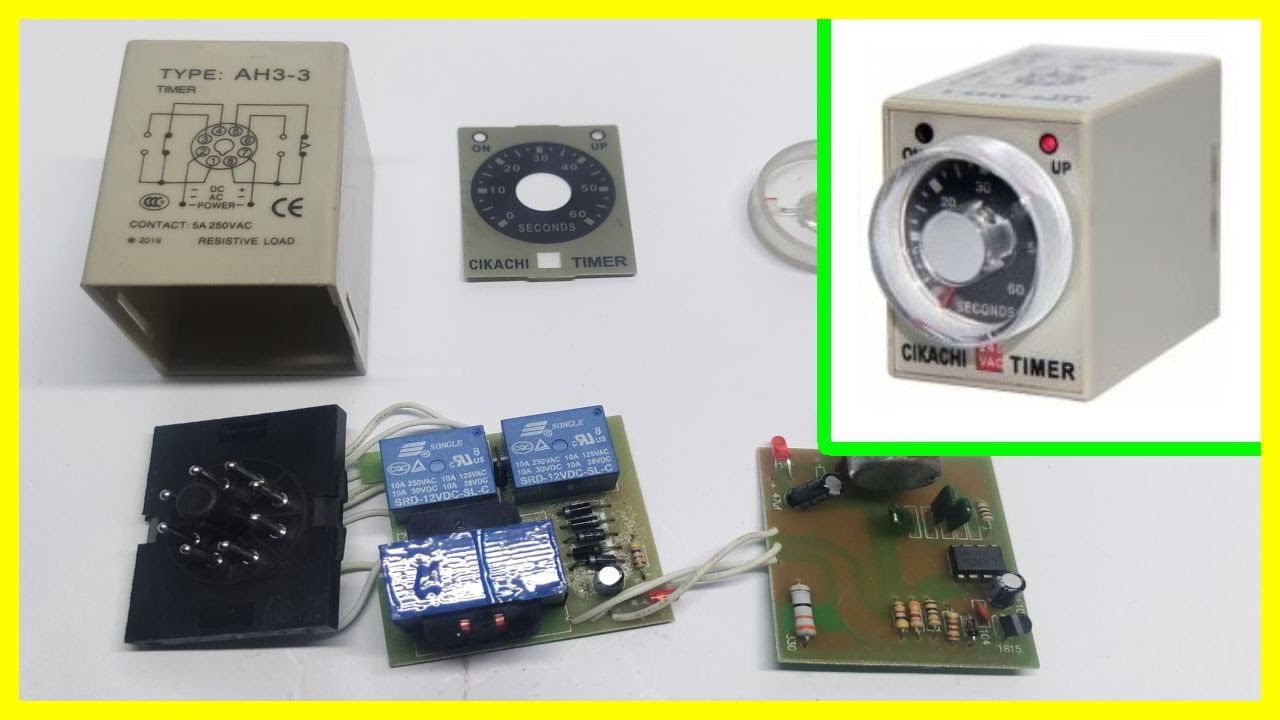 Cikachi AH3-3 - Inside Analog Multifunction Timer - Cấu tạo bộ hẹn giờ ...
