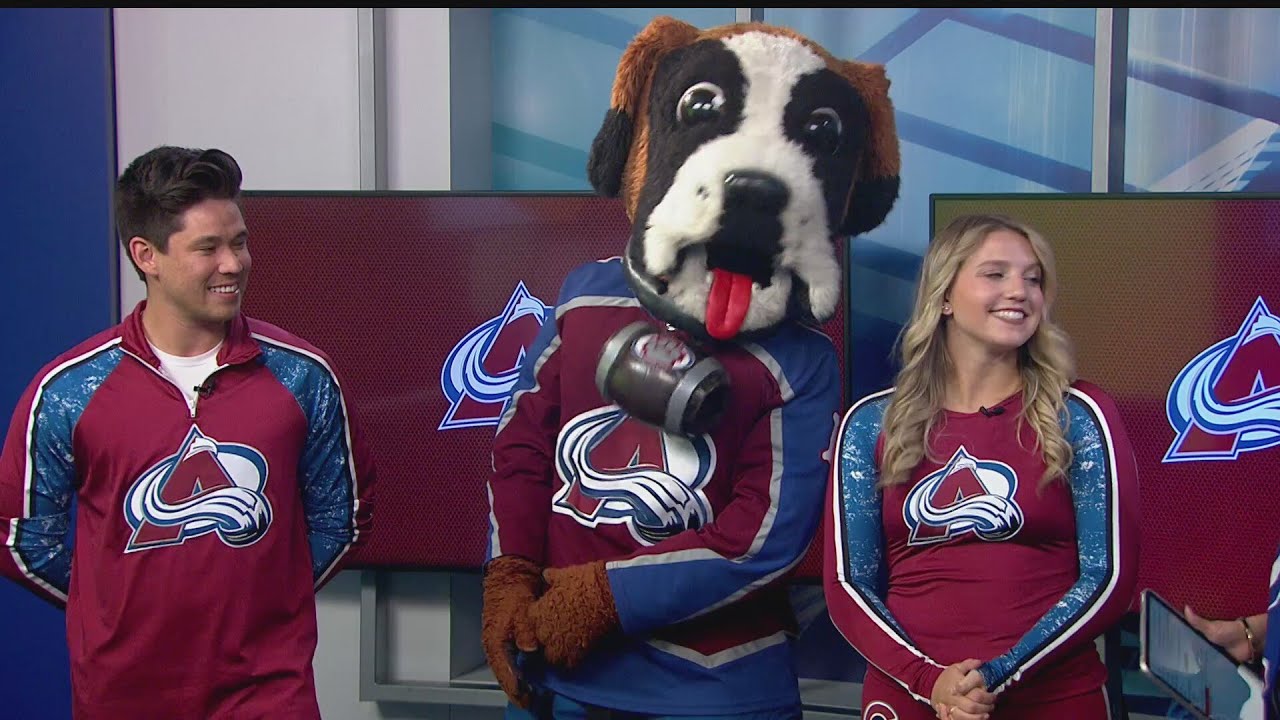 Bernie the Avs mascot is excited about this year's NHL season - YouTube
