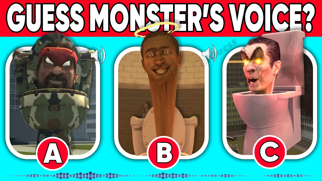 Guess MONSTER'S VOICE | Skibidi Toilet 1-31 | Camo Skibidi Toilet, Holy ...
