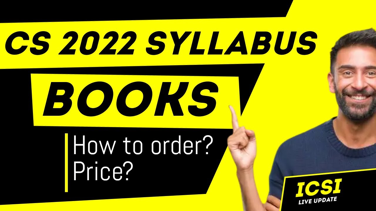 CS New Syllabus 2022 Books, How to order cs 2022 new syllabus books? How to buy CS Study ...