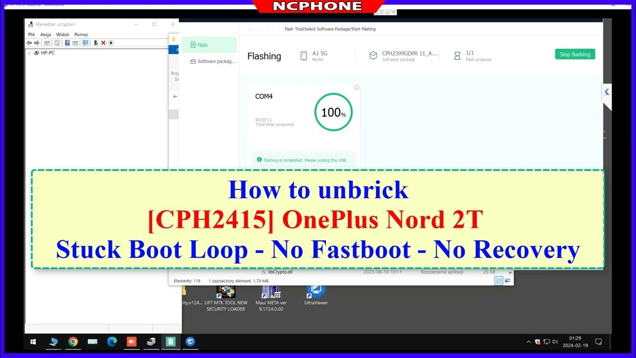 How to unbrick OnePlus Nord 2T CPH2399 Stuck Boot Loop - No Fastboot - No Recovery - YouTube
