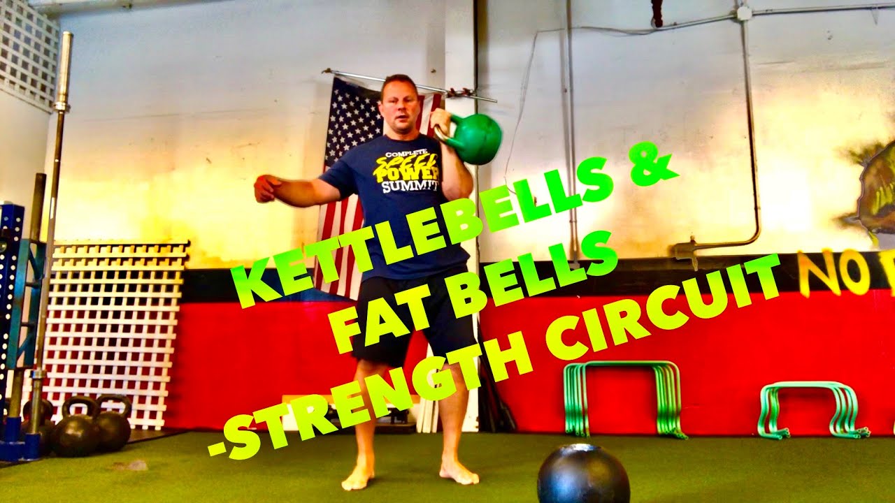 Kettlebell & Fat Bell Strength Circuit - YouTube