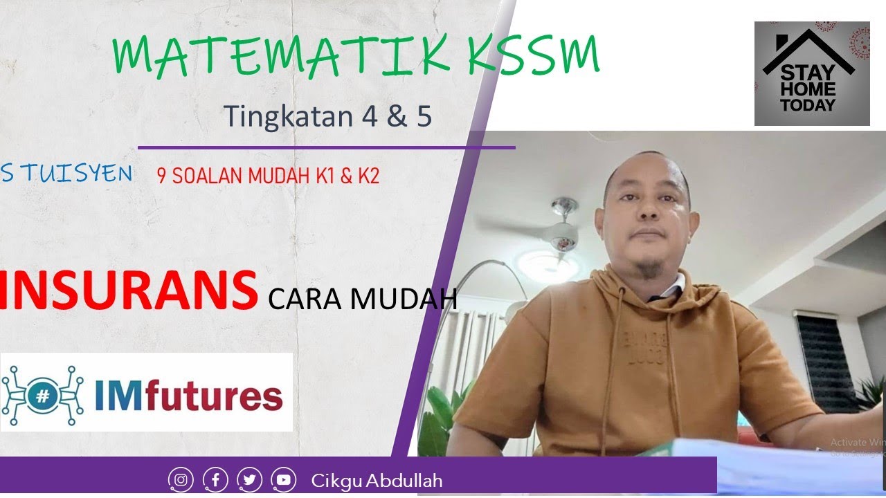 Matematik Kssm SPM : Cara Mudah Kira Insurans#MATEMATIKKSSM# ...