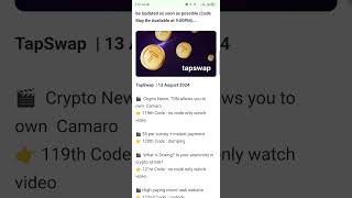 Tapswap All Codes Of 21 August 2024 Today S Tapswap Code Crypto ...