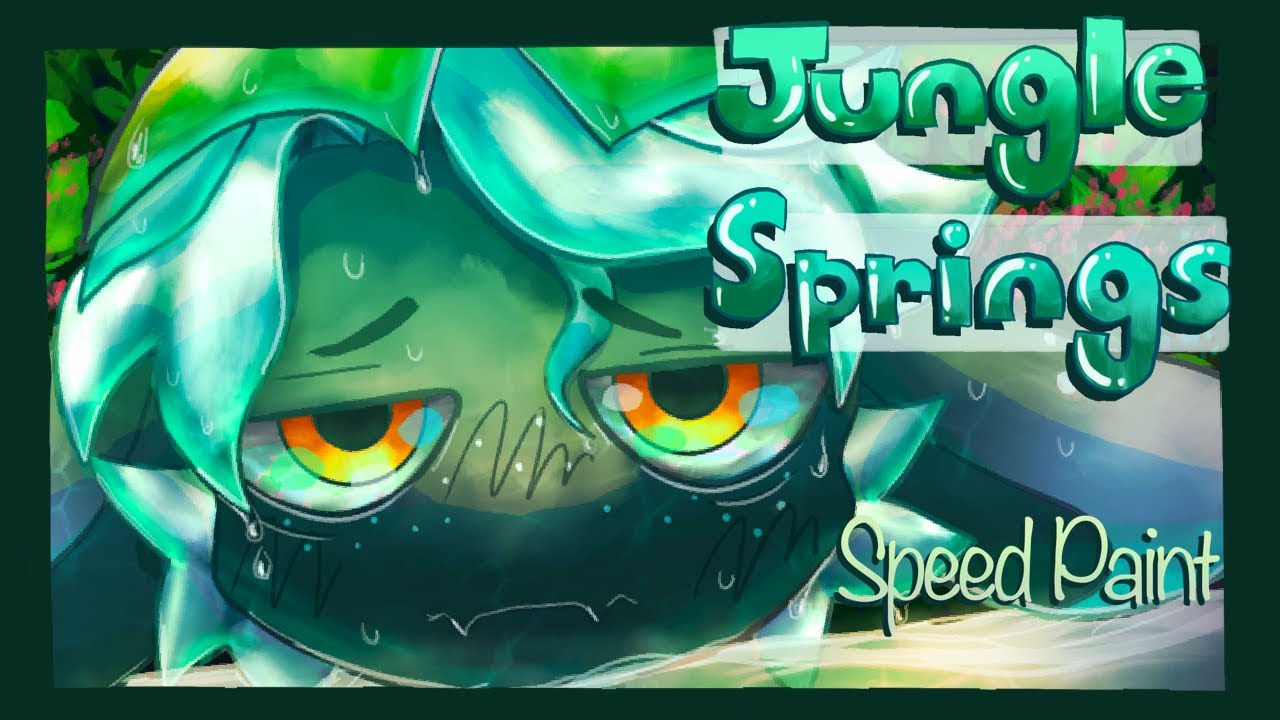 Jungle Springs || Speed Paint (flash warning) - YouTube