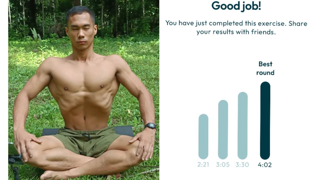 BREATH RETENTION/HOLD 🧘🏽‍♂️ WIM HOF METHOD - BREATHING EXERCISE 🤘 - YouTube
