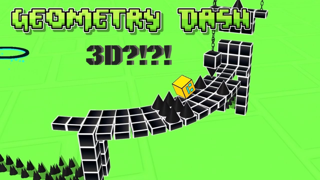 Geometry dash, but 3D?!?!? | 3Dash by DelugeDrop all levels - YouTube