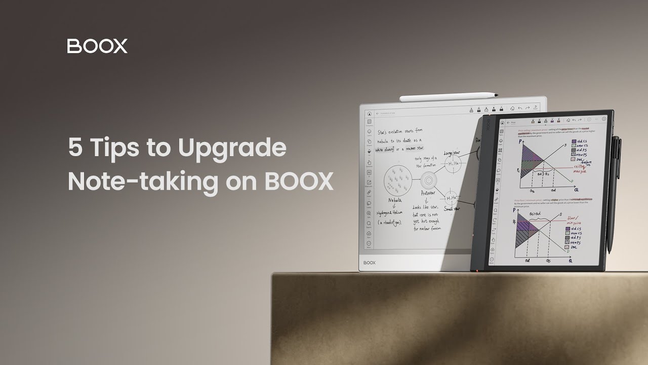 5 Tips to Upgrade Your Note-taking on BOOX ePaper Tablets - YouTube