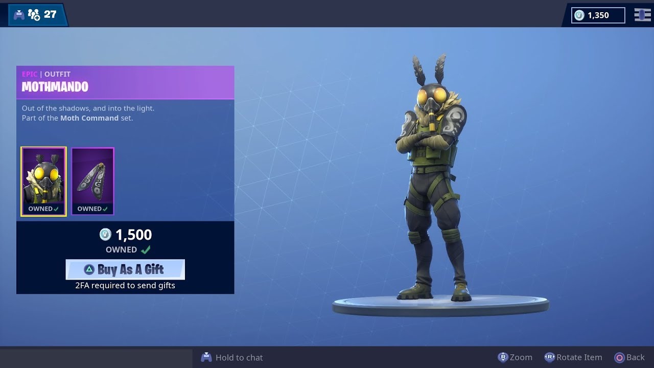 The New Mothmando Skin Gameplay on Fortnite - YouTube