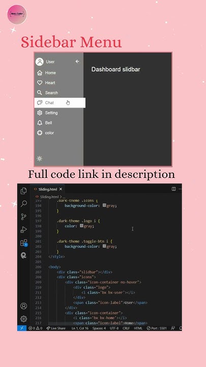 Sidebar Menu by using HTML CSS and Js #coding #cssanimation # ... Sidebar Menu by using HTML CSS and Js #coding #cssanimation # ...