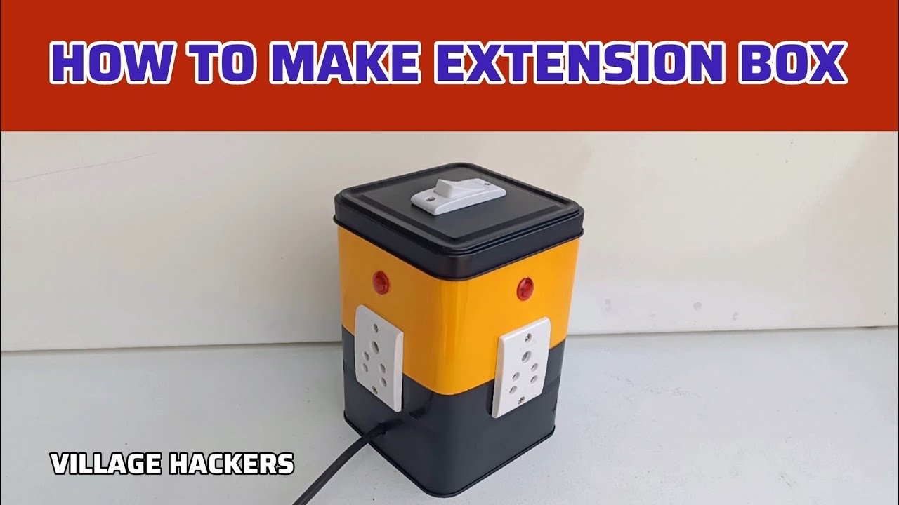 How To Make Extension Box - YouTube