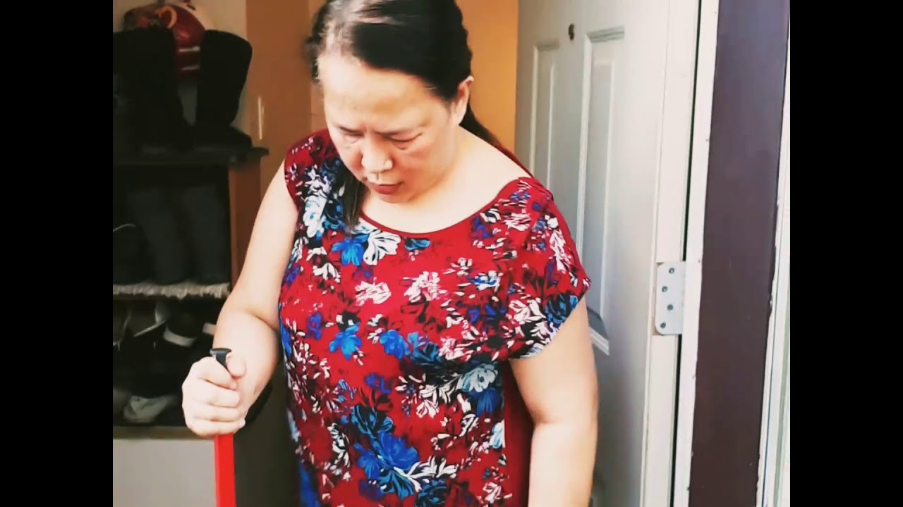 Part 2 of "Teasing Wife", while cleaning our yard and side entrance of ...