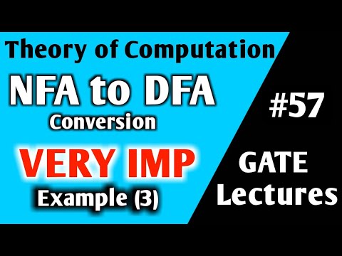 NFA to DFA Conversion in HINDI | NFA to DFA Conversion Example(3) | Theory of Computation GATE ...