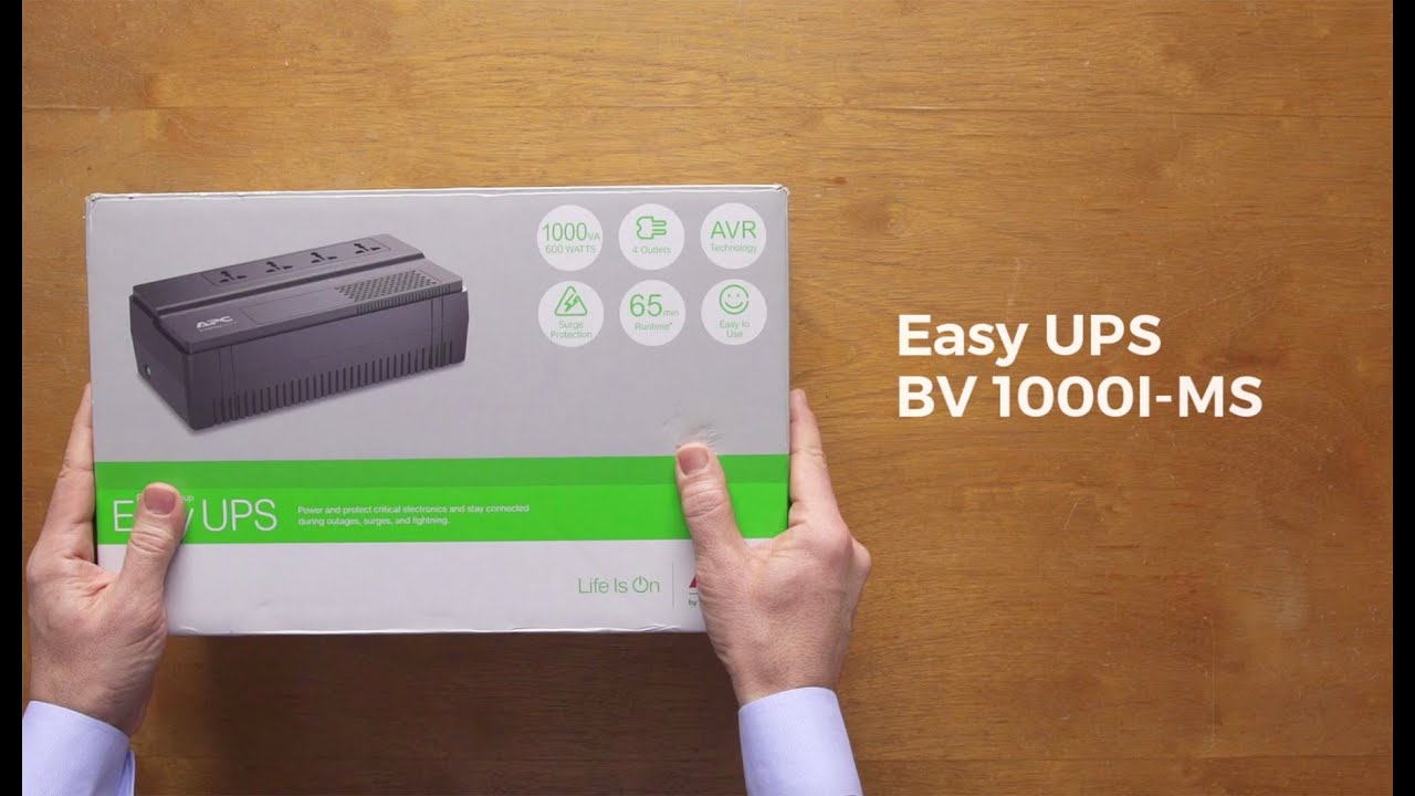 Unboxing Easy UPS BV1000I-MS - YouTube
