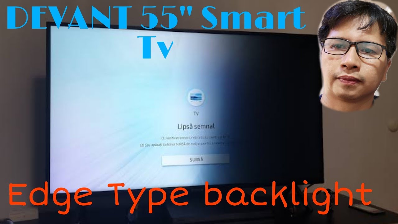 How to fix Devant 55" smart tv half screen is black? (edge type) - YouTube