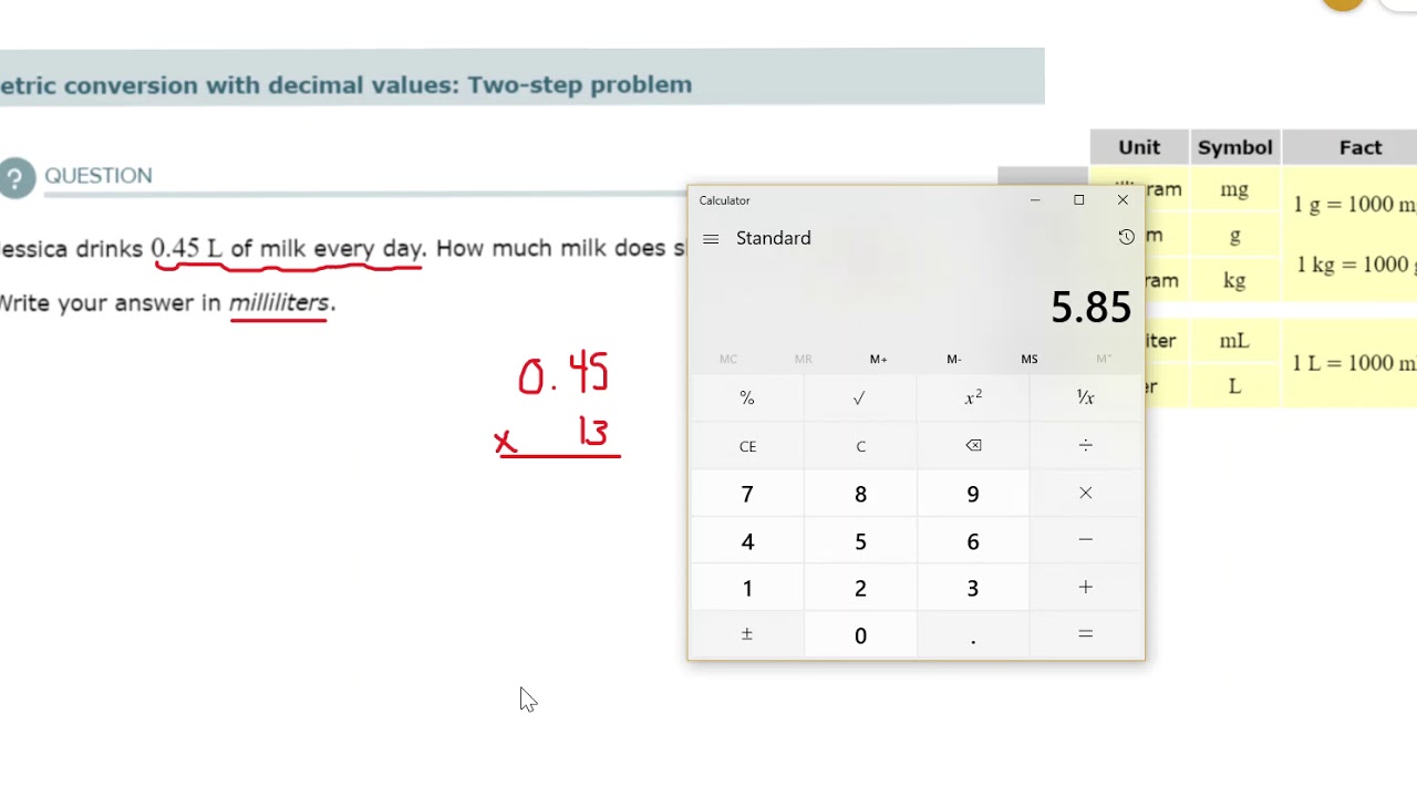Metric Conversion With Decimal Values Two Step Problem YouTube metric-conversion-with-decimal-values-two-step-problem-youtube