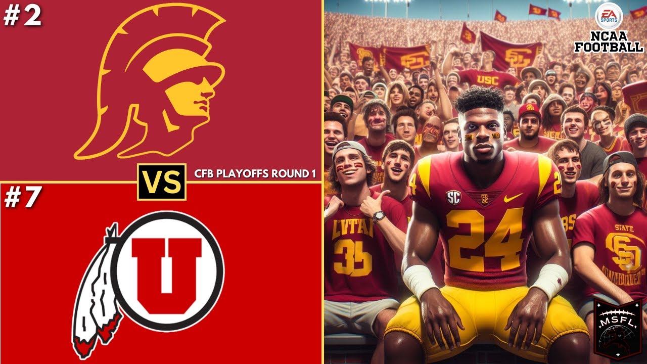 MSFL | College Football Playoffs Utah vs USC Round 1, Season 1 | Madden ...