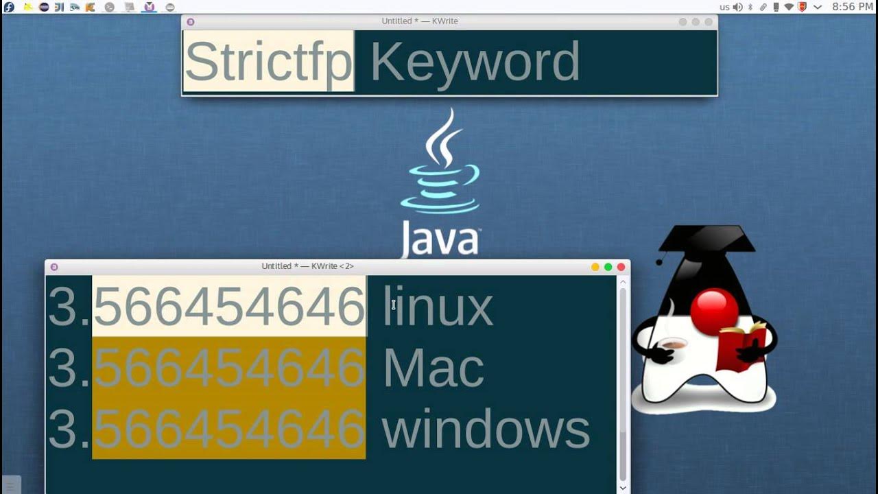 163 java strictfp keyword طريقة اظهار القيم الصحيحة لى المنصات المختلفة - YouTube