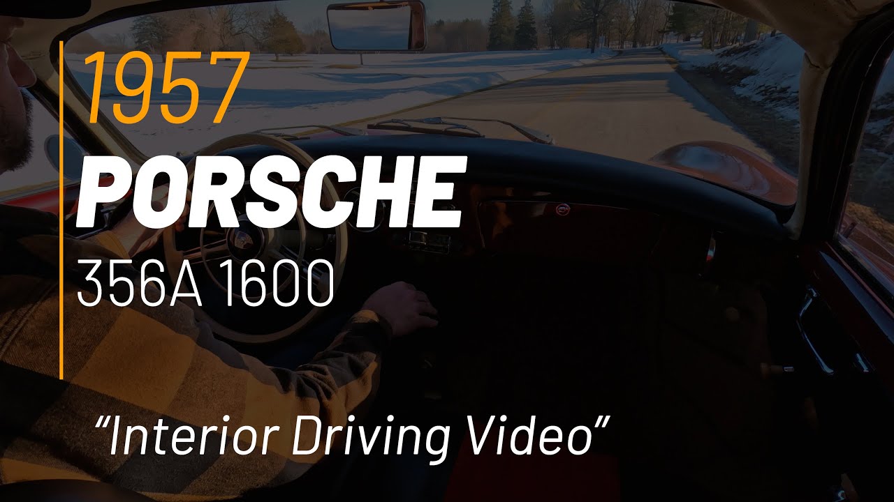 1957 Porsche 356A 1600 Interior View Drive - BAT - YouTube
