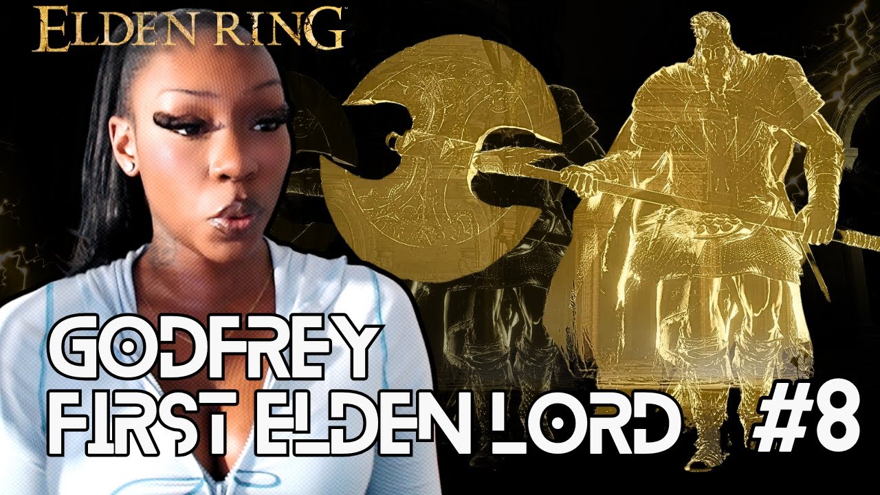 ELDEN RING #8 GODFREY, FIRST ELDEN LORD (GLODEN SHADE) - FIGHT - YouTube
