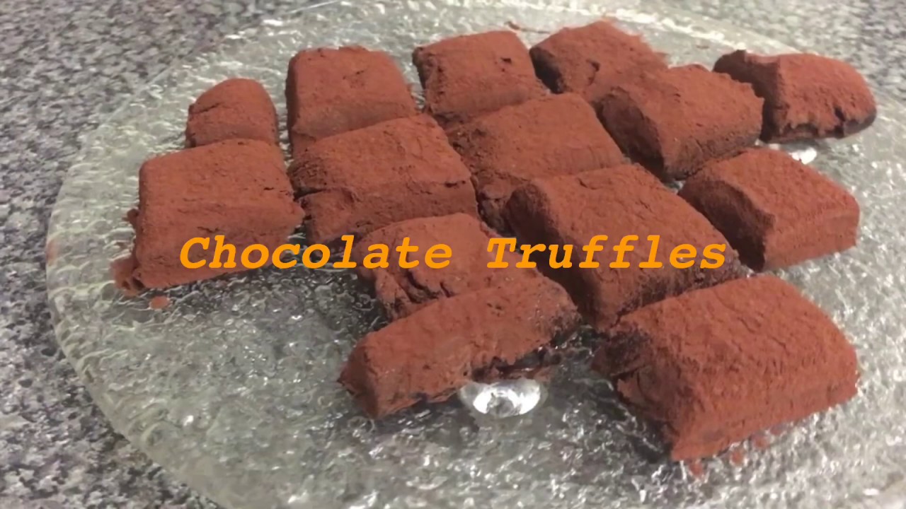 How To Cook: Chocolate Truffles Easy Way (2 ingredients) - YouTube