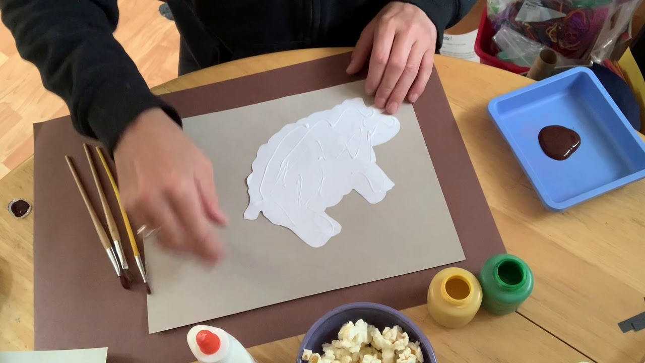 Popcorn Sheep Art Project - YouTube