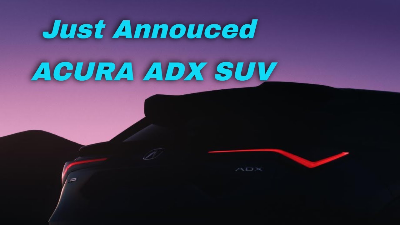 Acura Introduces the ADX Compact SUV - YouTube