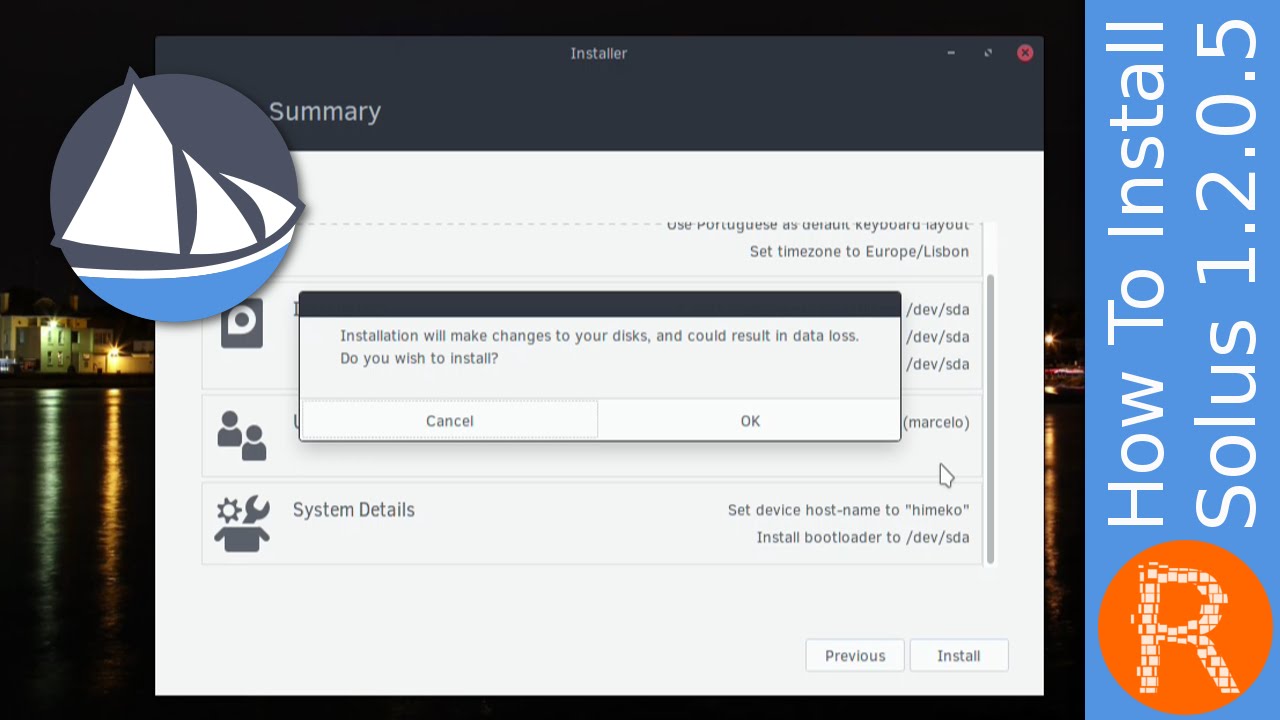 How To Install Solus 1.2.0.5 - YouTube