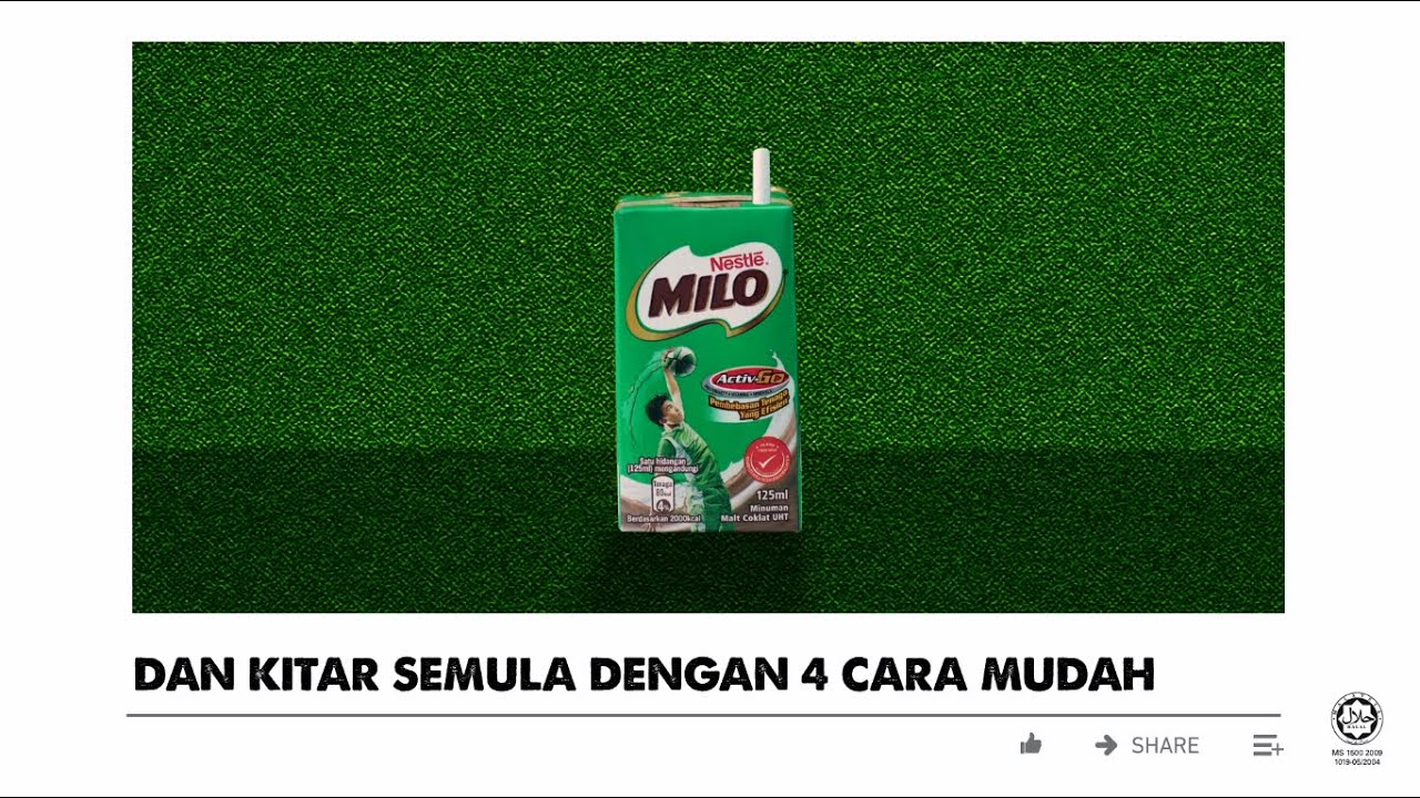 MILO UHT Straw Kertas - Projek CAREton - YouTube